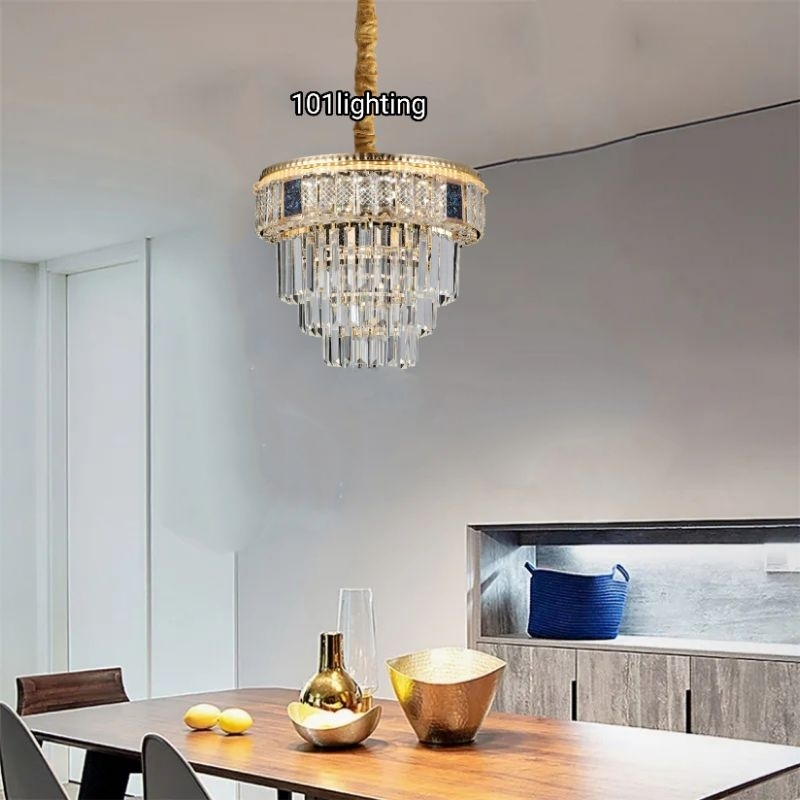 Jual lampu gantung led kristal minimalis modern lampu hias ruang tamu 2352 | Shopee Indonesia