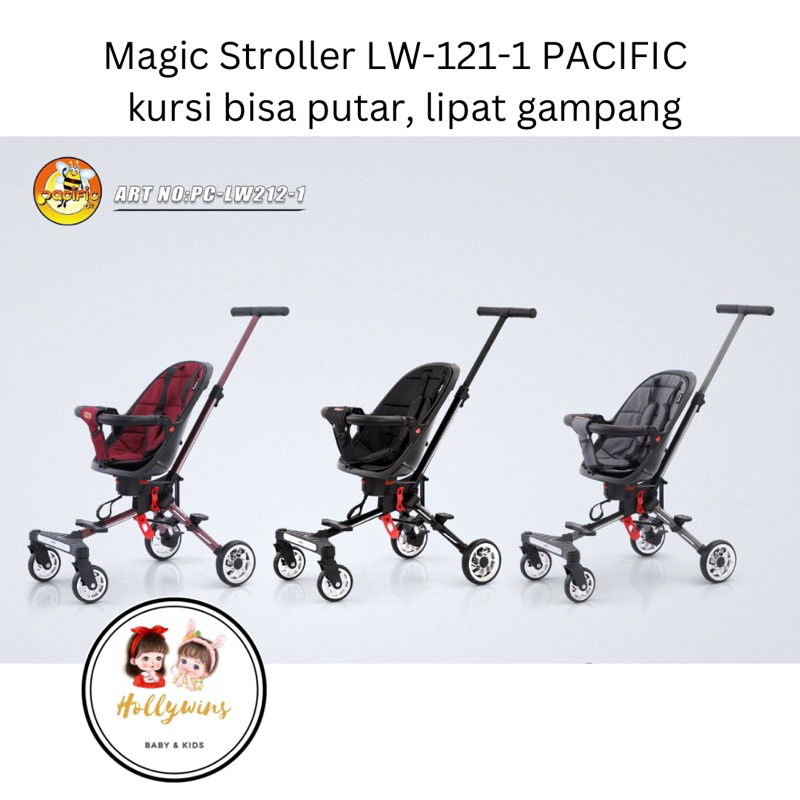 Jual MAGIC STROLLER PACIFIC LW 212-1 KURSI LEBIH LEBAR ( NEW ) | Shopee ...