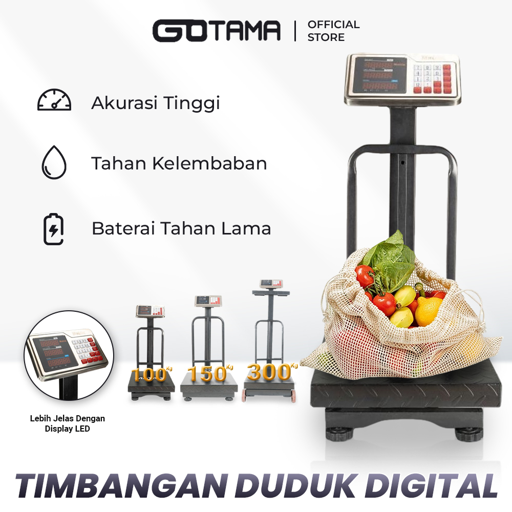 Jual Timbangan Duduk Digital Kapasitas Besar Stainless Matrix 2 Layar ...