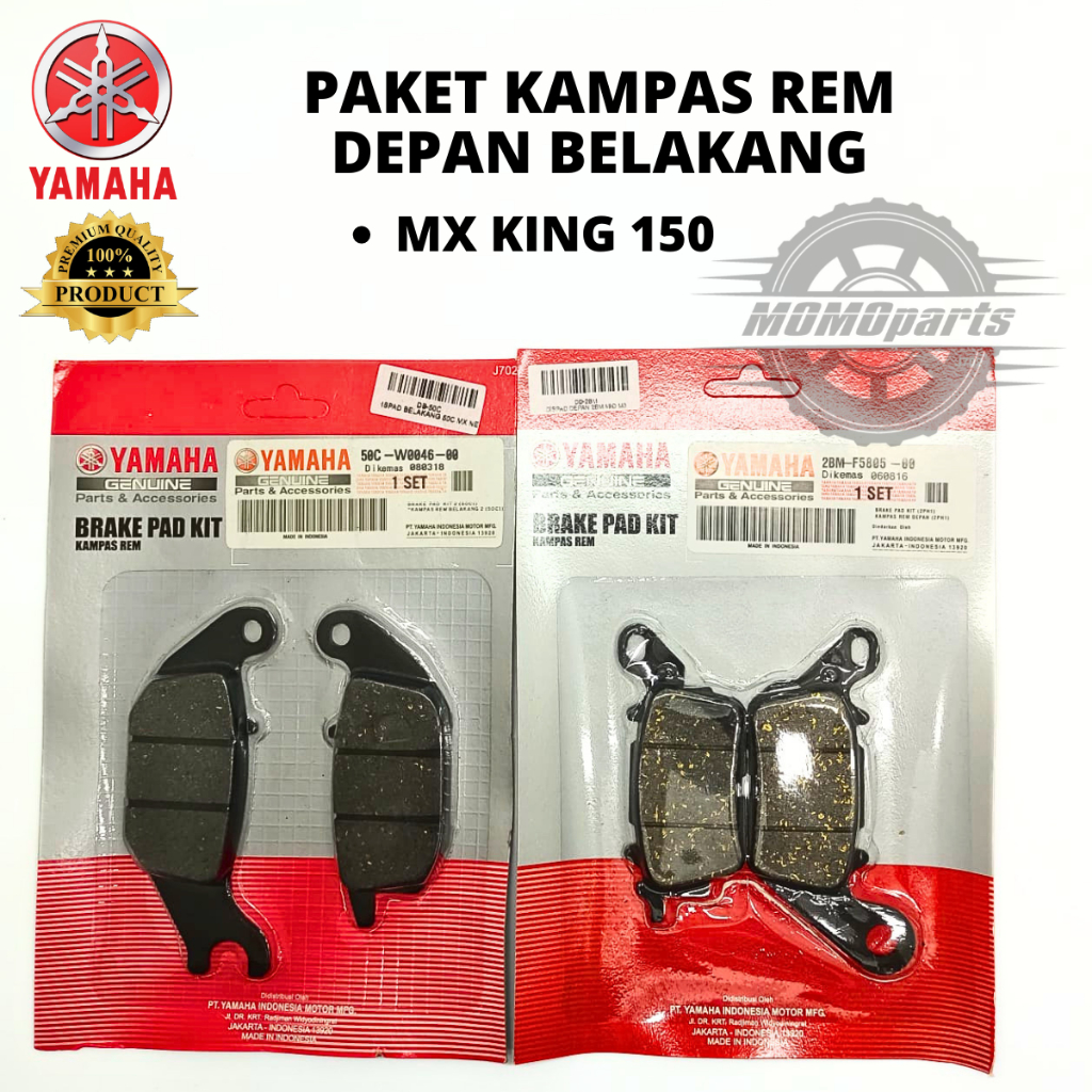 Jual ORIGINAL PAKET DISPAD DEPAN BELAKANG YAMAHA 50C 2BM MX KING 150 ...