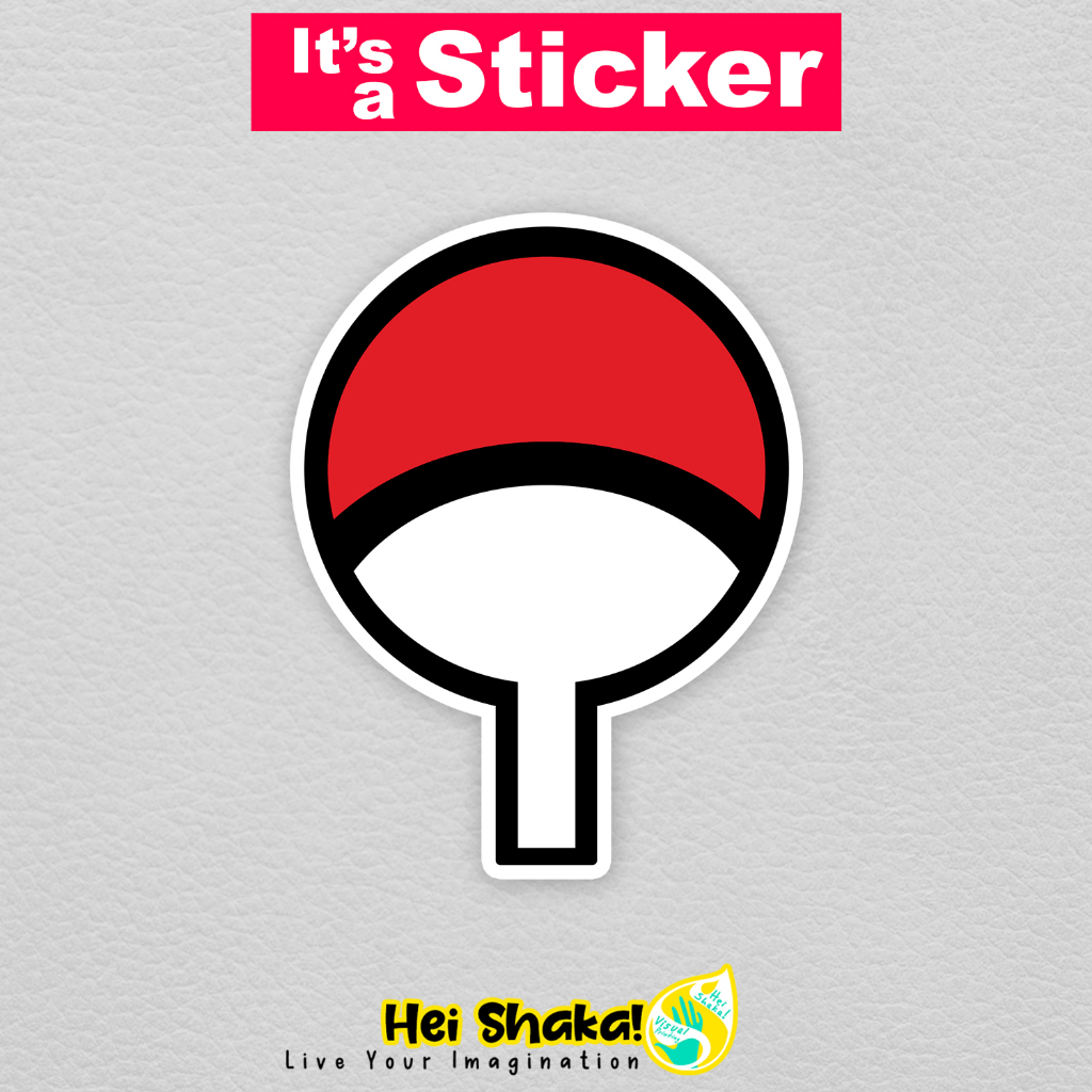 Jual Stiker Uchiha Clan Logo Naruto Sticker Musik Band Vinyl Anti Air Shopee Indonesia