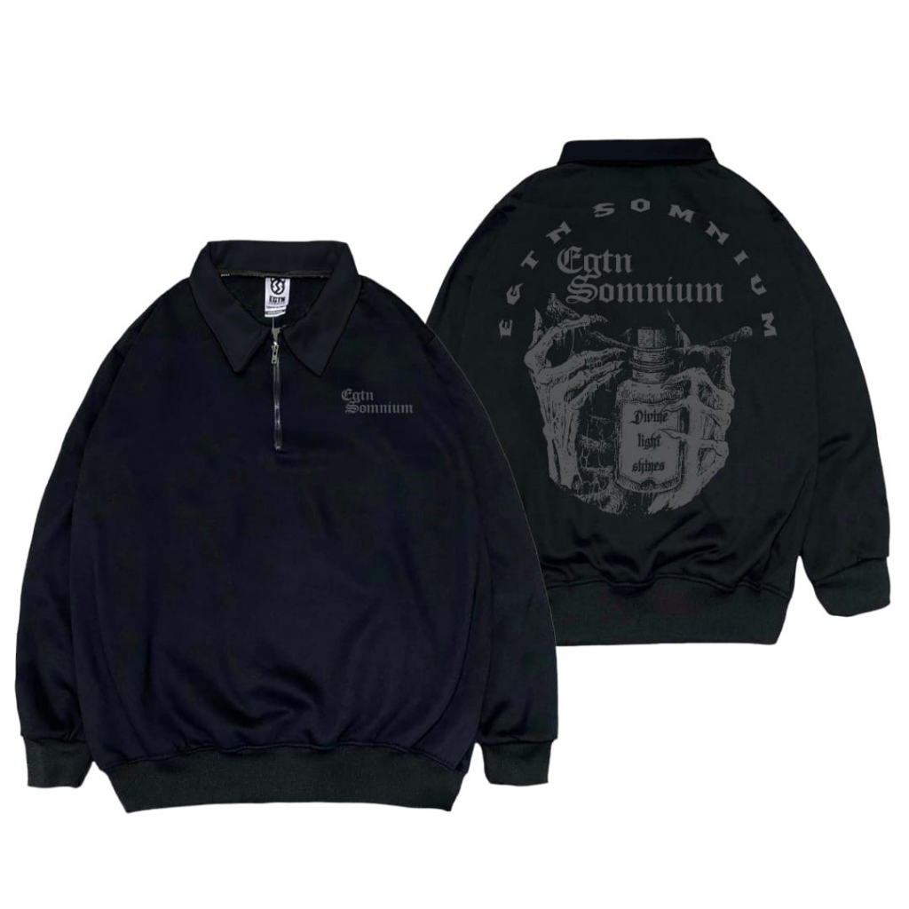 Jual SWEATER RUGBY HITAM STRIP POLOS ORIGINAL BY EIGHTY NINE SOMNIUM ...