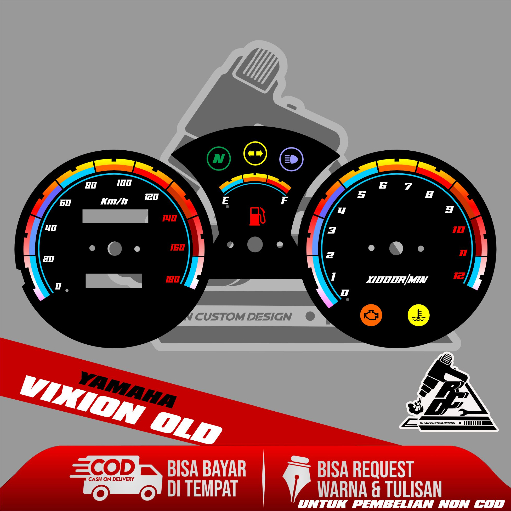 Jual papan speedometer custom vixion old panel spido meter custom ...