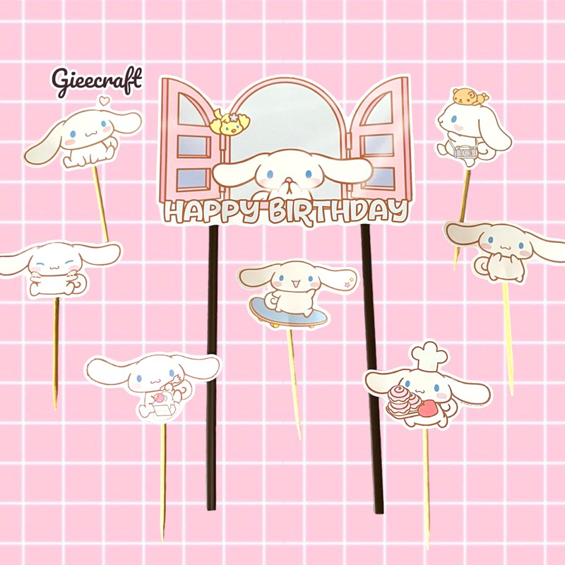Jual Cake Topper CINNAMOROLL / Topper Cake CINNAMOROLL / Hiasan Kue ...