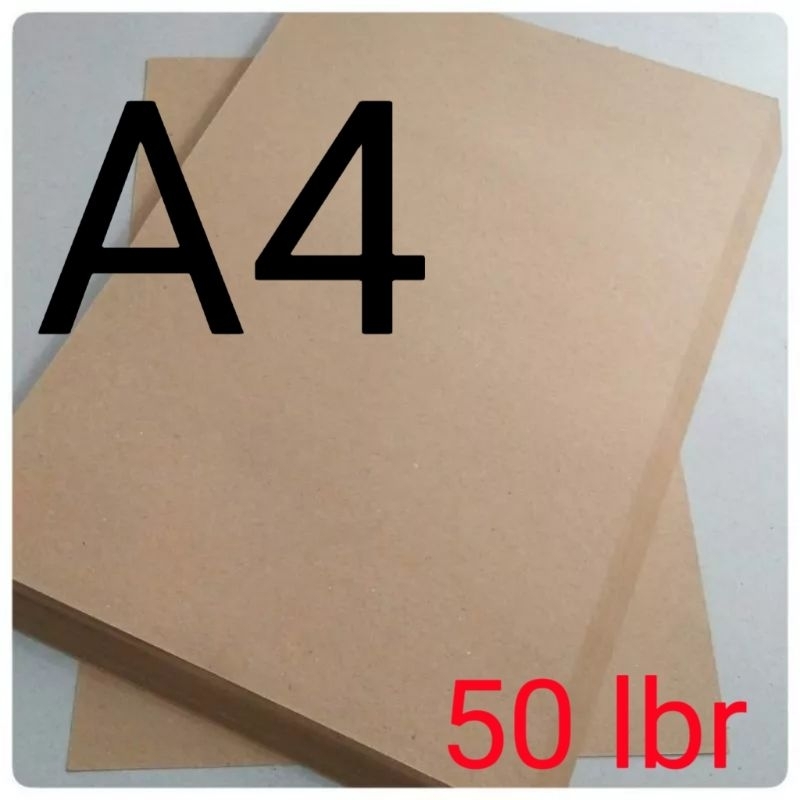Jual Kraft 200 gsm A4 isi 50 lembar / Kertas Samson Kraft Liner Tebal ...