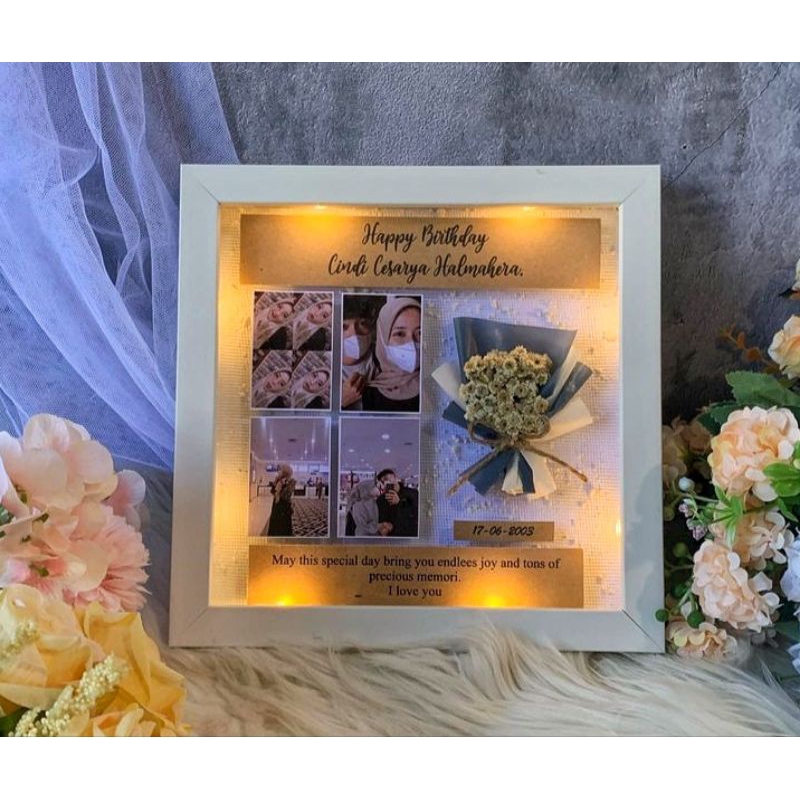 Jual Kado Lampu Frame 3D Bingkai KADO ULANG TAHUN CEWEK HADIAH PACAR KADO ANNIVERSARY Kado ...