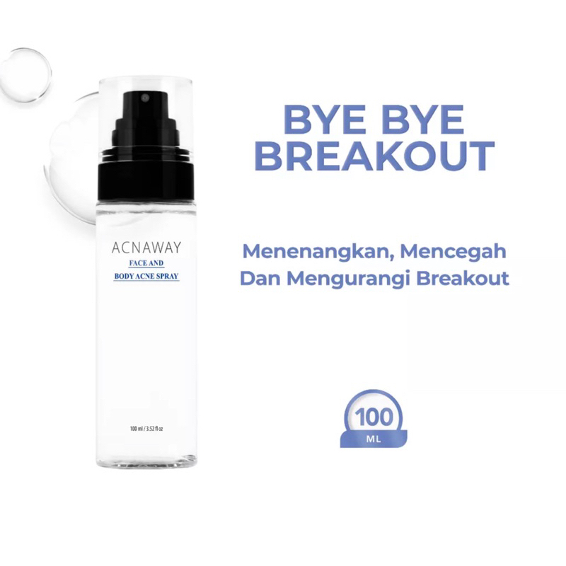Jual ACNAWAY Acne Face and Body Spray 100ml | Shopee Indonesia