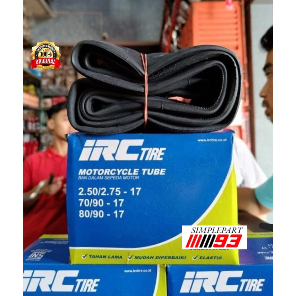 Jual BAN DALAM MOTOR ORIGINAL [ IRC TIRE ] 250/275 - 80/90 BEBEK RING ...