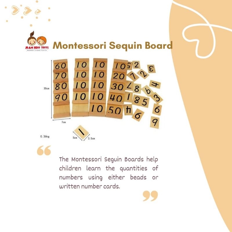 Jual [ FREE BEADS ] Sequin board montessori || papan montessori ten dan ...