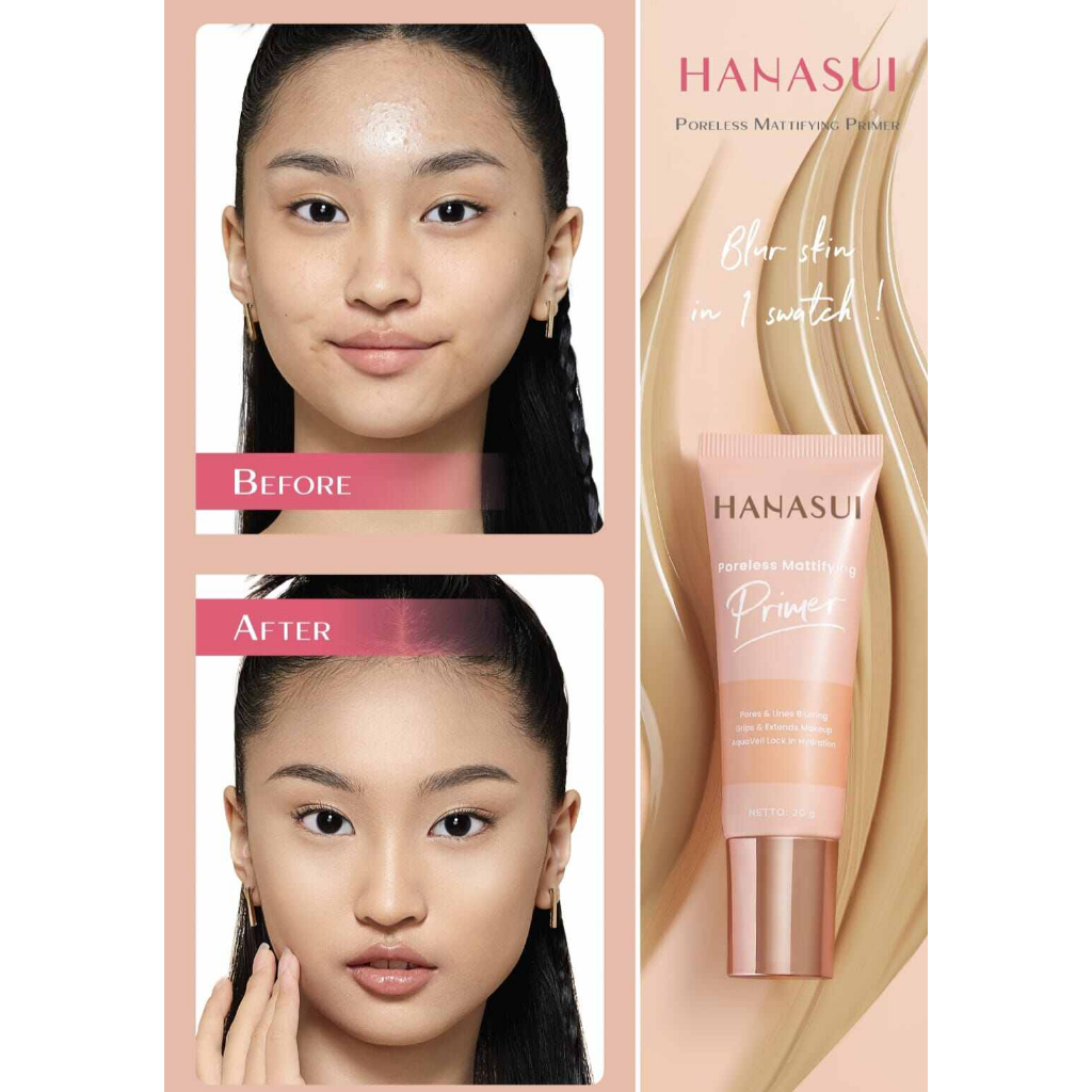 Jual HANASUI Poreless Mattifying PRIMER | Shopee Indonesia