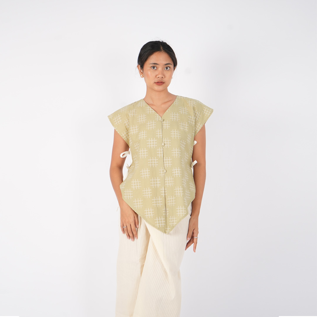 Jual LAYA VEST | Vest Batik | Atasan Batik | Outer Batik | Shopee Indonesia