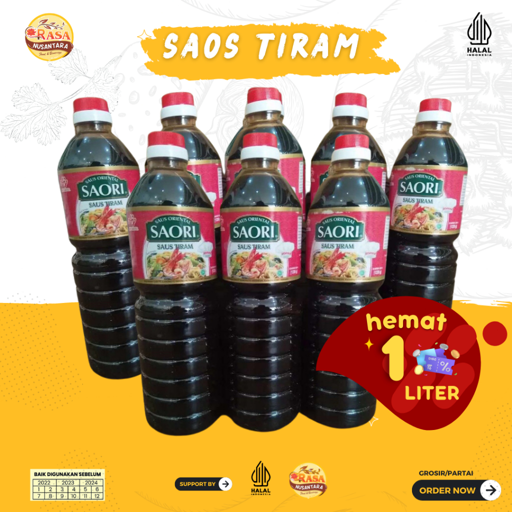Jual SAORI SAOS TIRAM 1 LITER SAUS TIRAM | Shopee Indonesia