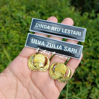 Jual PAKET NAME TAG PLUS PIN KOPRI ASN AKRILIK RESIN PAKET PAPAN NAMA ...