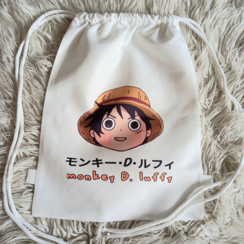 Jual Tas tali one piece string bag monkey d luffy zoro ace d portgas ...