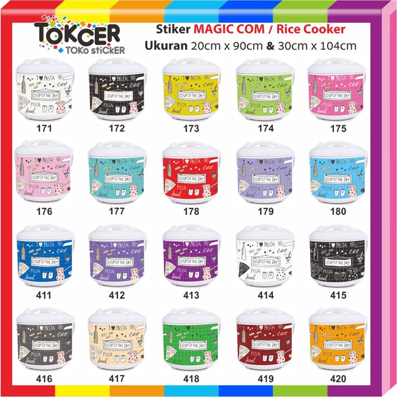 Jual Stiker MAGIC COM /Rice Cooker Masterchef | Shopee Indonesia
