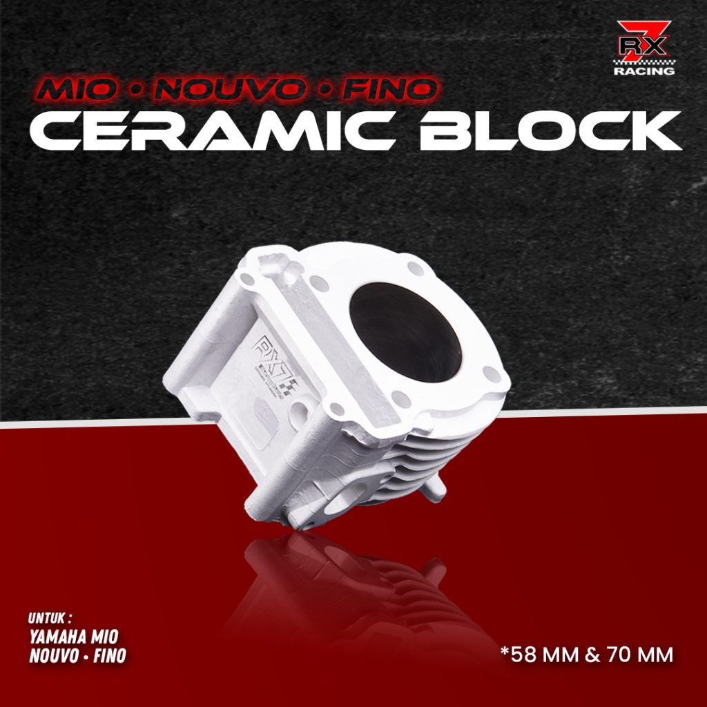 Jual Blok Mesin Only Ceramic Mio Karbu Nouvo Fino Karbu Diameter 58MM ...