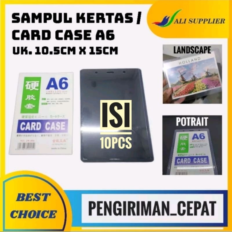 Jual CARDCASE A6 / CARD CASE A6 / SAMPUL KERTAS A6 / PLASTIK SAMPUL A6 ...