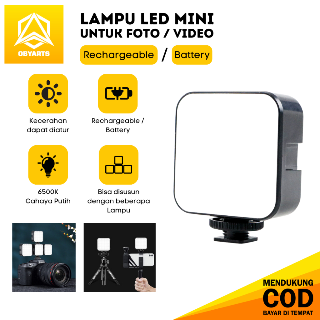 Jual Lampu LED Mini W56 Foto / Video Portable Light Smartphone ...