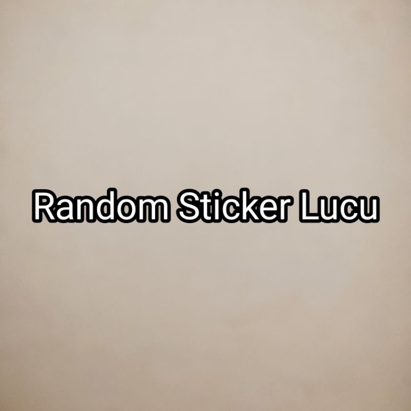 Jual RANDOM STICKER 3 PCS | Shopee Indonesia
