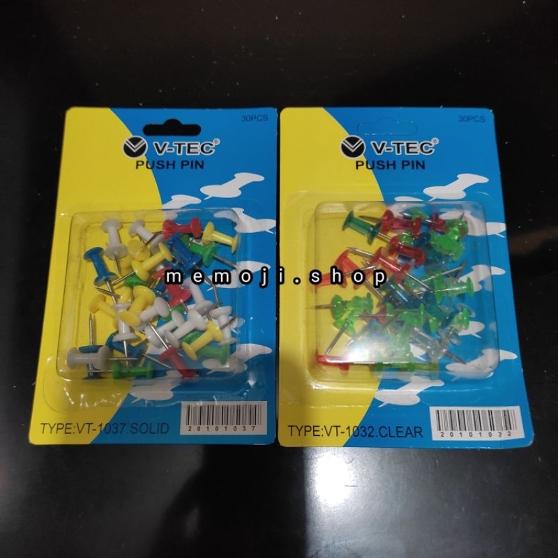 Jual Push Pin / Paku Mading / Jarum Tekan (30pc) | Shopee Indonesia