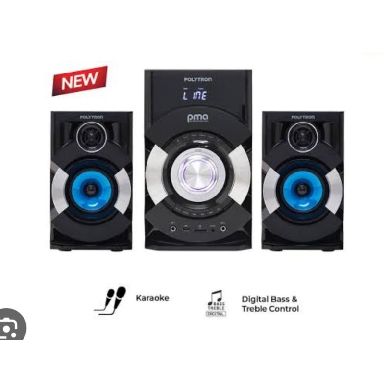 Jual Polytron Speaker Aktif Bluetooth PMA 9527 Radio Extra Bass Remote ...