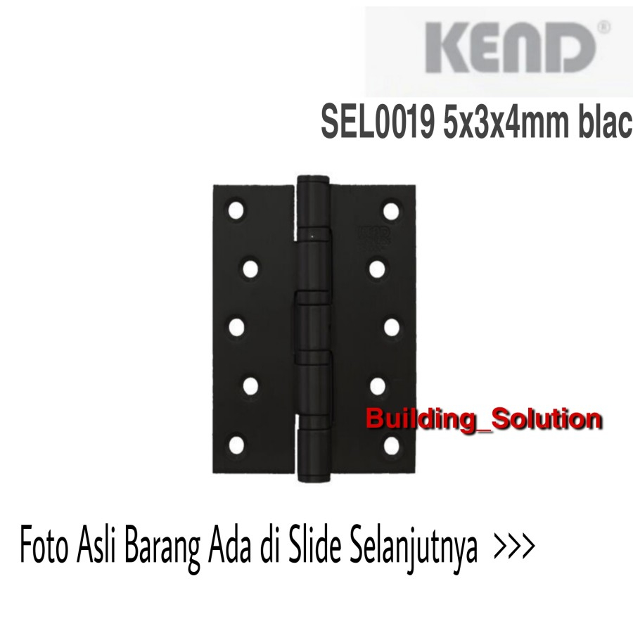 Jual KEND ORIGINAL HINGE SEL0019 BLACK (4BB NRP) 5" Engsel pintu ...