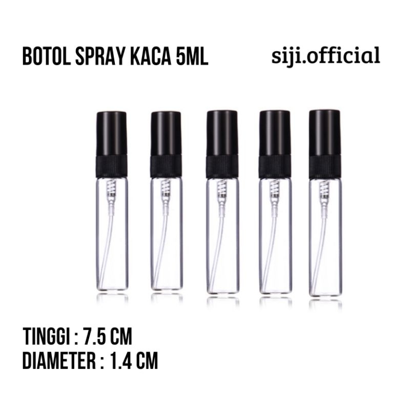 Jual Botol Spray Kaca 5ml Refill Parfum Travel Size Refil Isi Ulang ...