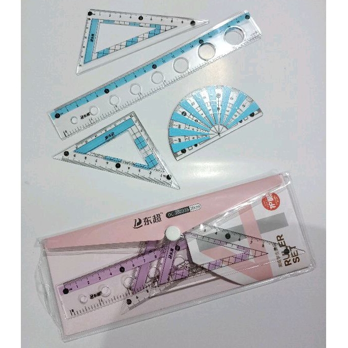 Jual Penggaris Set / Penggaris Set Busur Penggaris Siku Penggaris ...