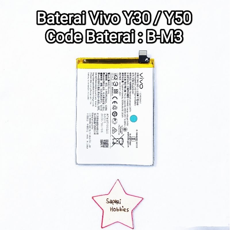 Jual Baterai Vivo Y30 / Y30i / Y50 / B-M3 / BM3 | Shopee Indonesia