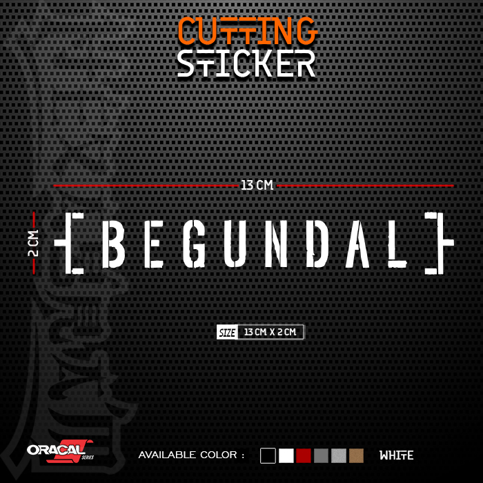 Jual Cutting Sticker BEGUNDAL Text | Stiker Cutting Tulisan BEGUNDAL | Shopee Indonesia