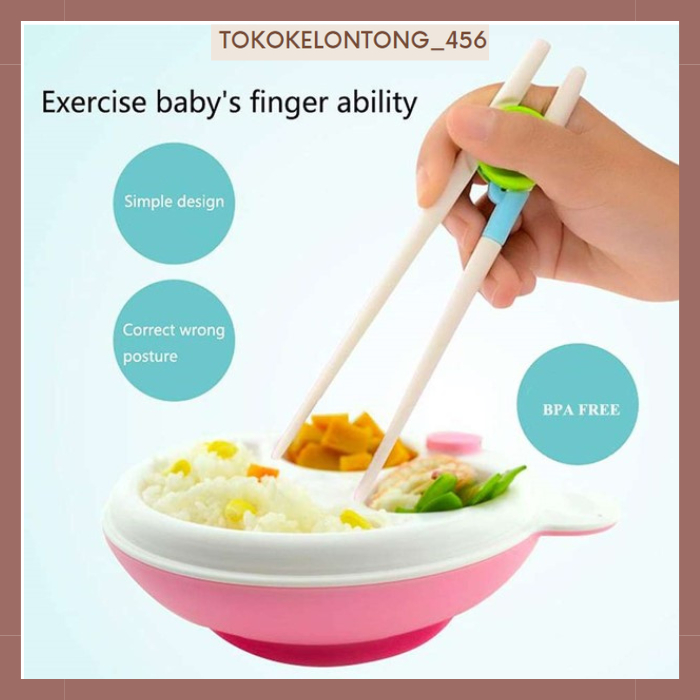 Jual Sumpit Anak dan Balita/Sumpit belajar makan sendiri/Childern ...