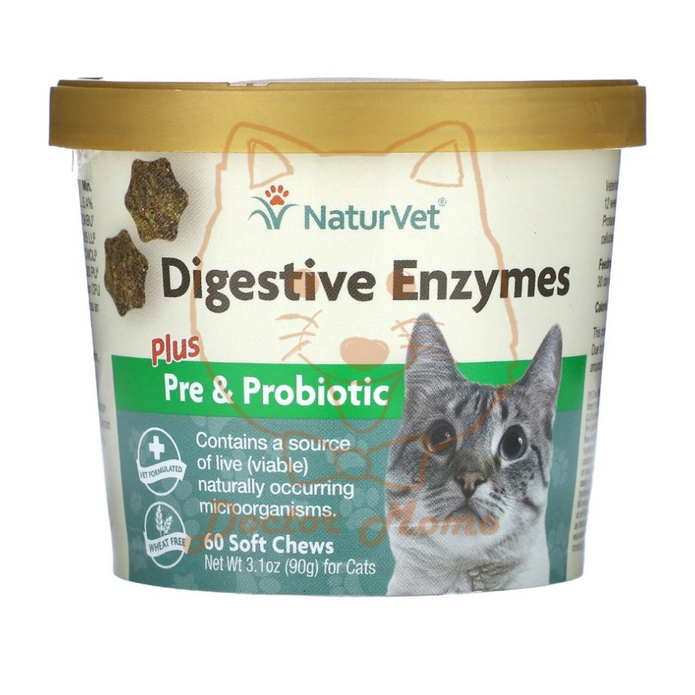 Jual Naturvet Digestive Enzymes Prebiotic Probiotic Cat Probiotik ...