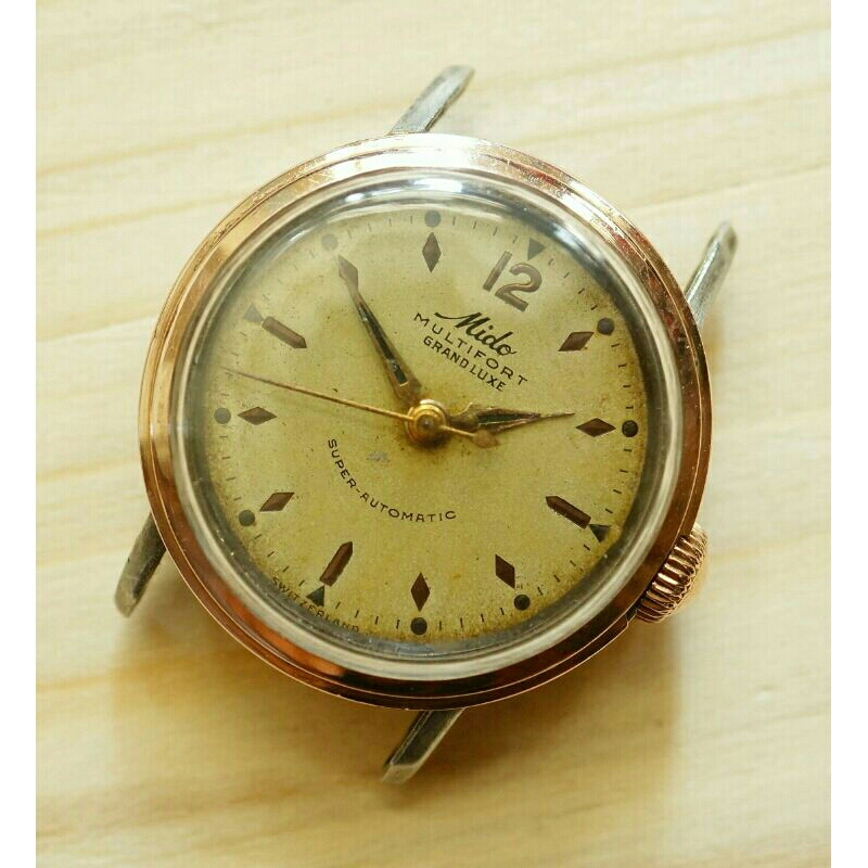 Jual jam tangan vintage Mido Multifort Grand Luxe Superautomatic 14K ...