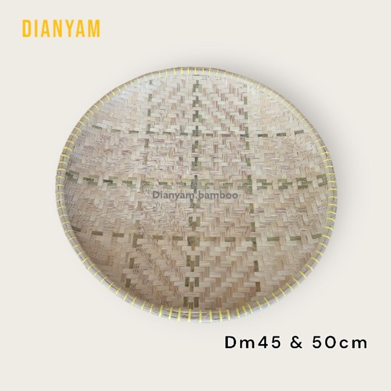 Jual Tampah Bambu 45 50 cm Nampan Nyiru Anyaman | Shopee Indonesia