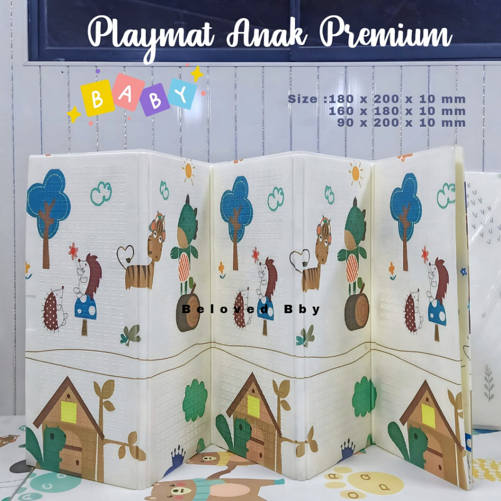 Jual Playmat Lipat Premium Matras Baby Empuk Dual Motif Lucu | Kasur ...