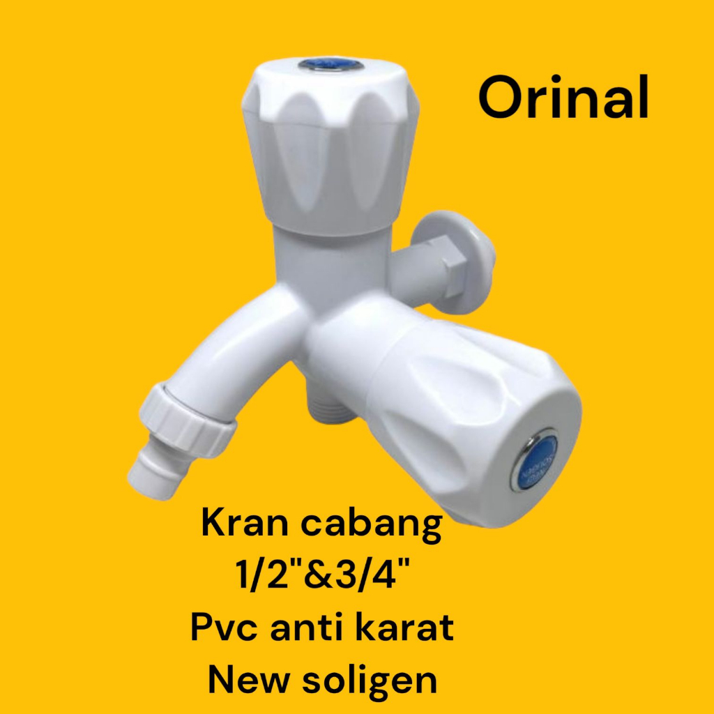 Jual KRAN CABANG SHOWER PVC 1/2"-3/4" KRAN SOWER NEW SOLIGEN FTA ...