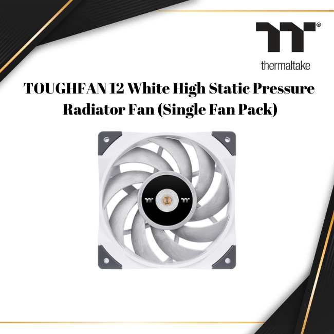 Jual Thermaltake Toughfan White PWM 12 High Static Pressure Radiator ...
