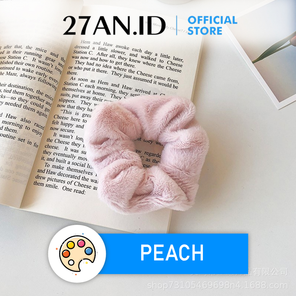 Jual ( 27AN.ID ) Ikat Rambut Wanita Scrunchie H498 Korea Kunciran Cepol ...