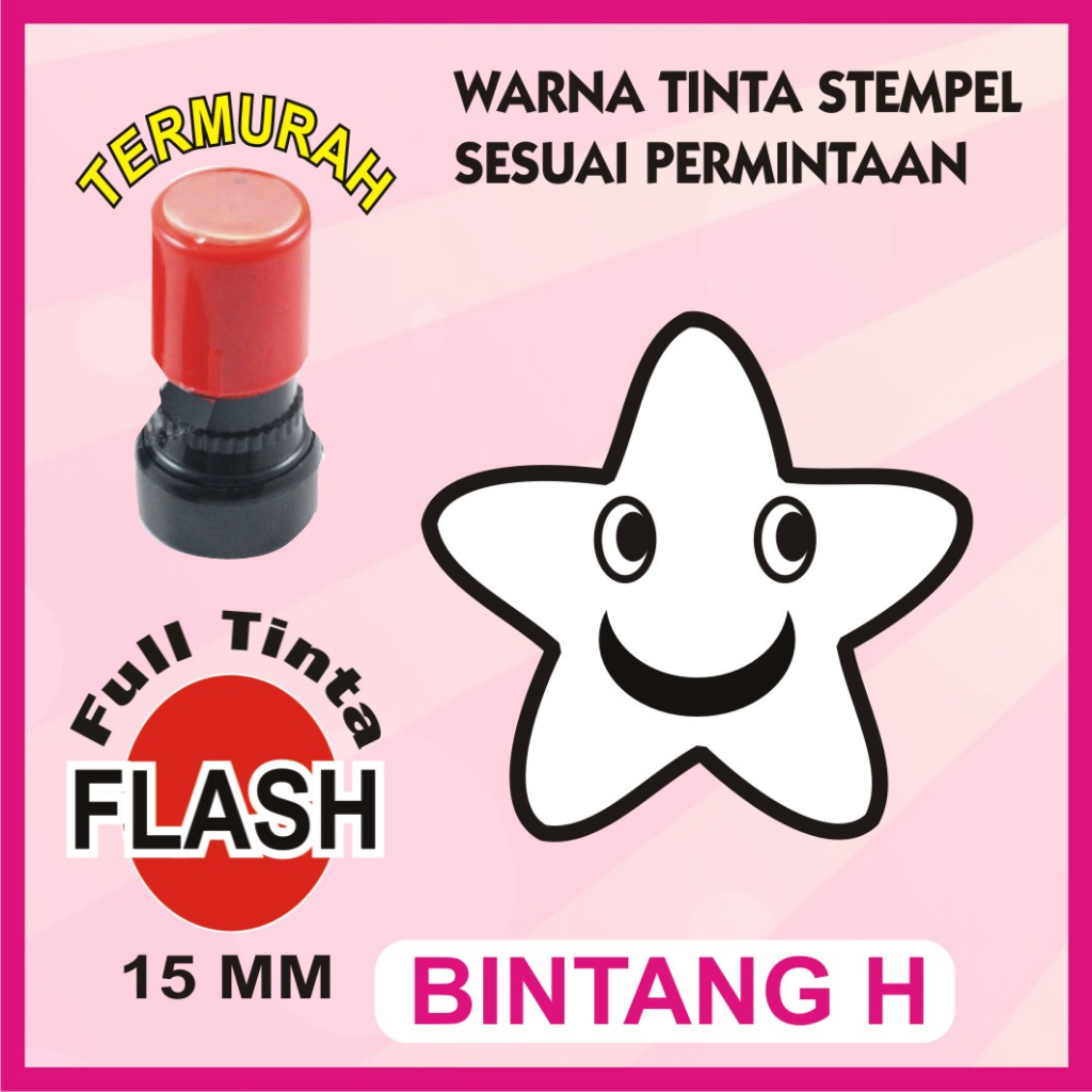 Jual Stempel Nilai Bintang PAUD TK SD || Lunas Dll || Otomatis Flash ...