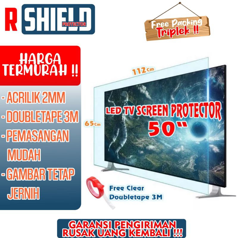 Jual Pelindung Layar TV LED 50"inch - Akrilik - Screen guard-Tempered ...