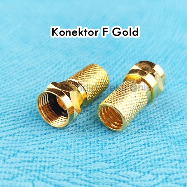 Jual Konektor F Gold Tebal Karet Premium Jack Konektor F 5C RG6 Drat Seal Karet Tebal | Shopee ...