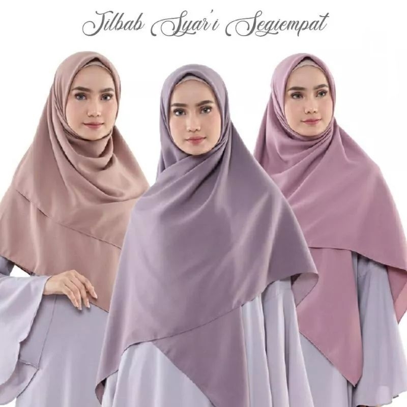 Jual Hijab Bella Syari Jumbo 130/130 || Bella Square Jilbab Segi Empat ...