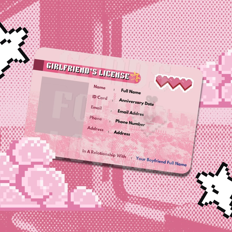 Jual Cards For Lovers NFC Version Cute Couple License Card kartu tanda ...