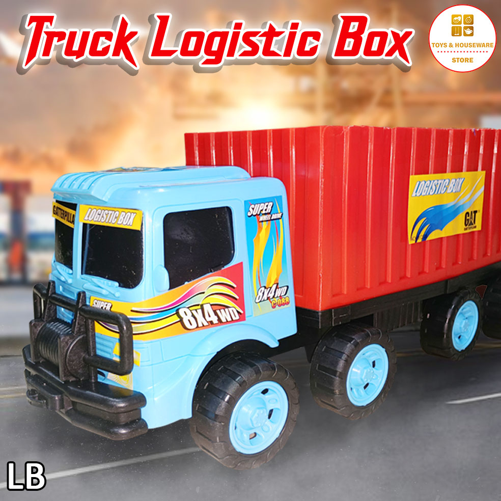 Jual Mainan Anak Mobil Truck Logistic Box Ukuran Jumbo LB | Shopee ...