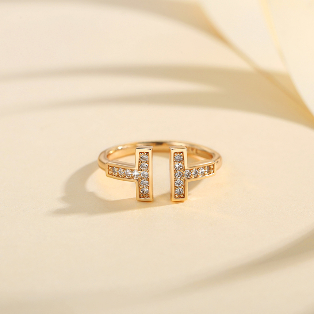 Jual Lanme Jewelry Cincin Cinta Titanium Wanita Adjustable Berlian ...