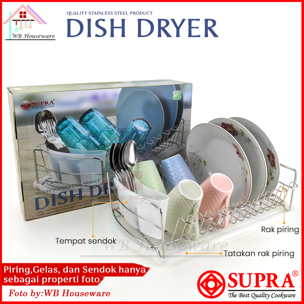 Jual Rak piring / rak piring stainless / rak simple / dish dryer SUPRA ...