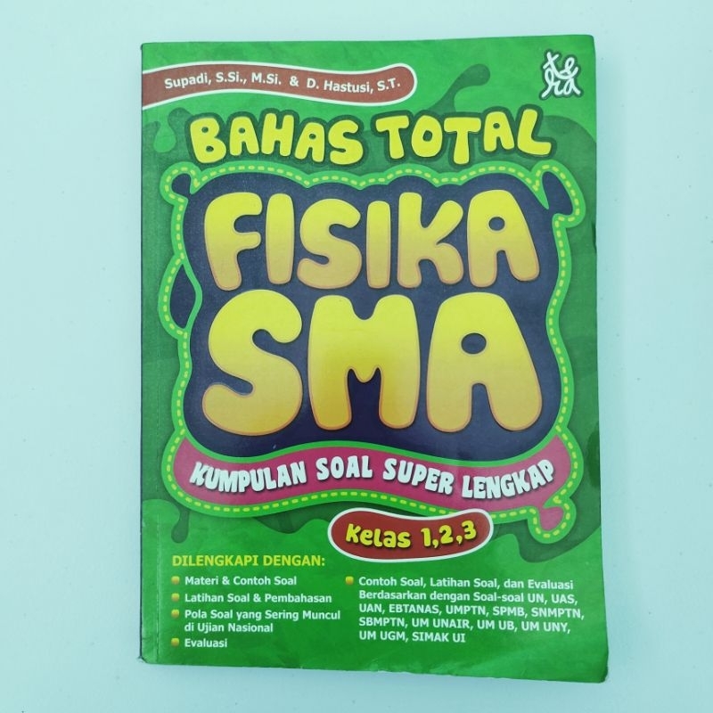 Jual Buku Bahas Total Fisika SMA Kumpulan Soal Lengkap (Kondisi Second ... Jual Buku Bahas Total Fisika SMA Kumpulan Soal Lengkap (Kondisi Second ...