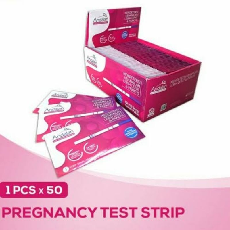 Jual Andalan Pregnancy Test Kit 1 Box @50 strip / Alat uji tes ...
