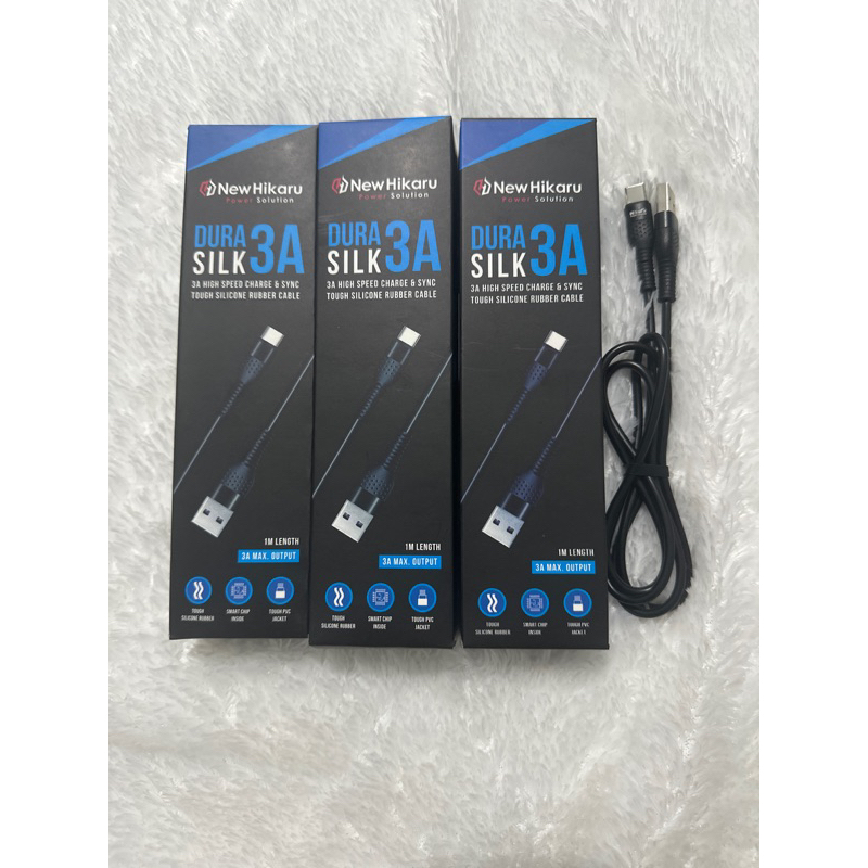 Jual Kabel Charger dura Silk 3A - 1M panjang kabel,Support Fast ...