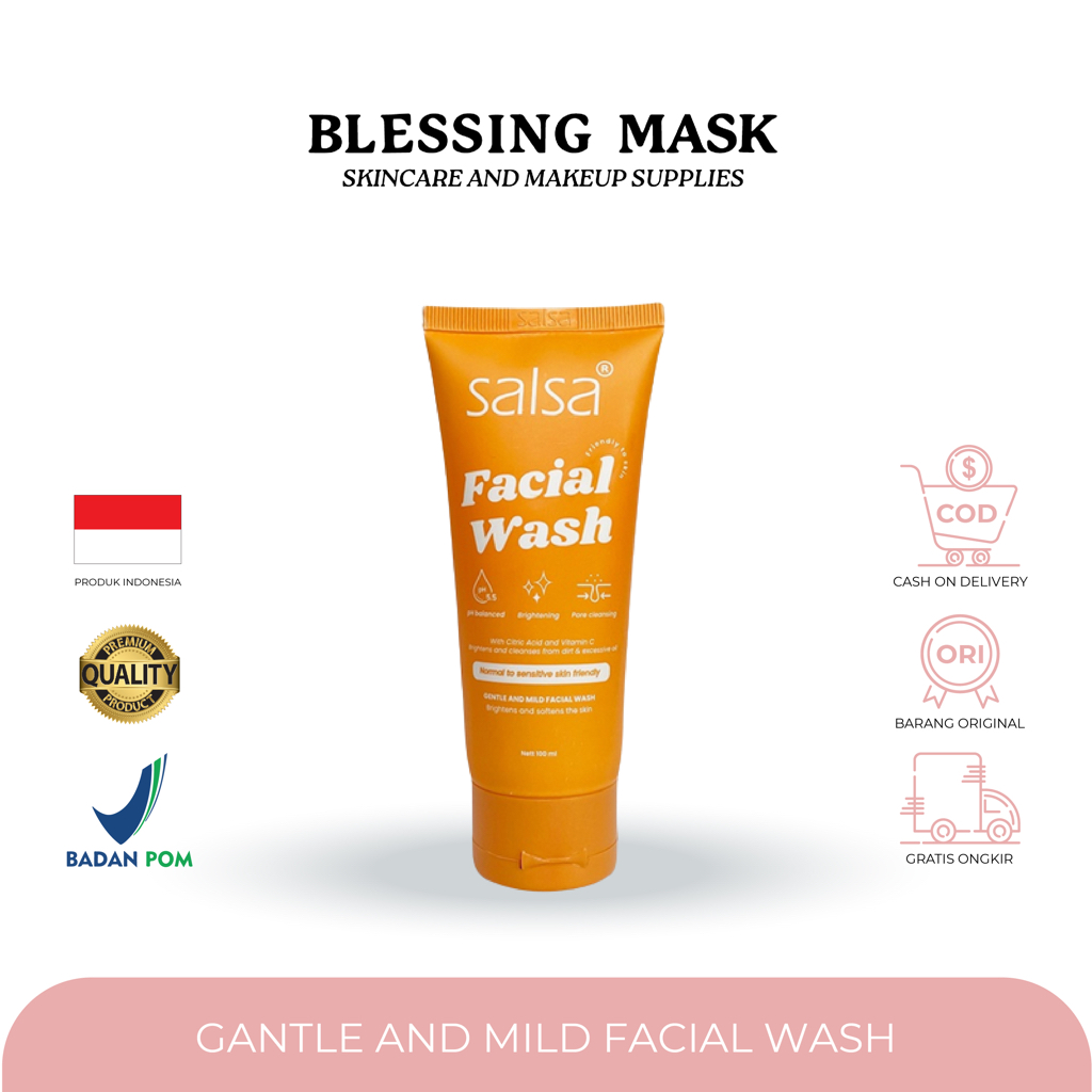 Jual SALSA Facial Wash Series 100ml - Gentle and Mild Sabun Pembersih ...
